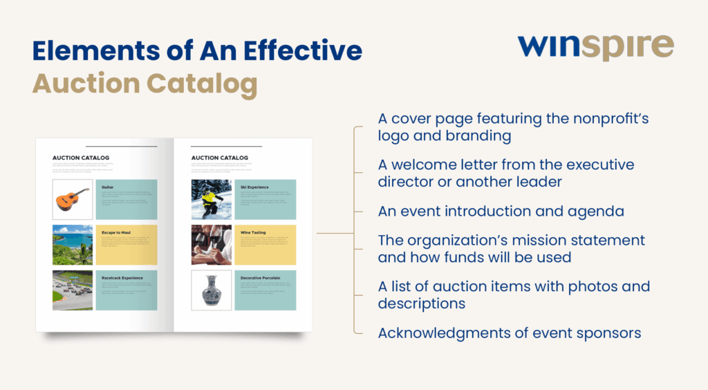Design Your Own Charity Auction Catalog + Template