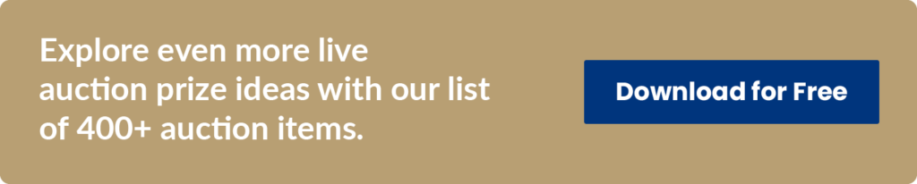 50+ Best Live Auction Items & Tips to Procure Them | Winspire