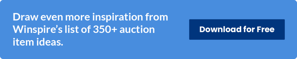 65+ Best Live Auction Items for a Successful Fundraiser | Winspire